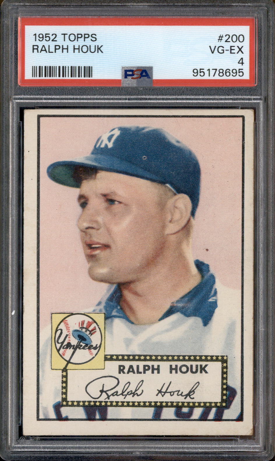1952 Topps #200 Ralph Houk PSA 4 on Fanatics Collect