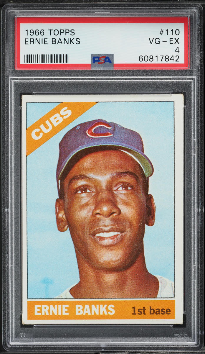 1966 Topps Ernie Banks #110 PSA 4 VGEX on Fanatics Collect