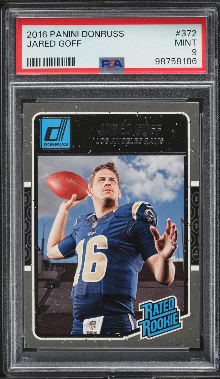 2016 Donruss Football Jared Goff ROOKIE #372 PSA 9 MINT on Fanatics Collect