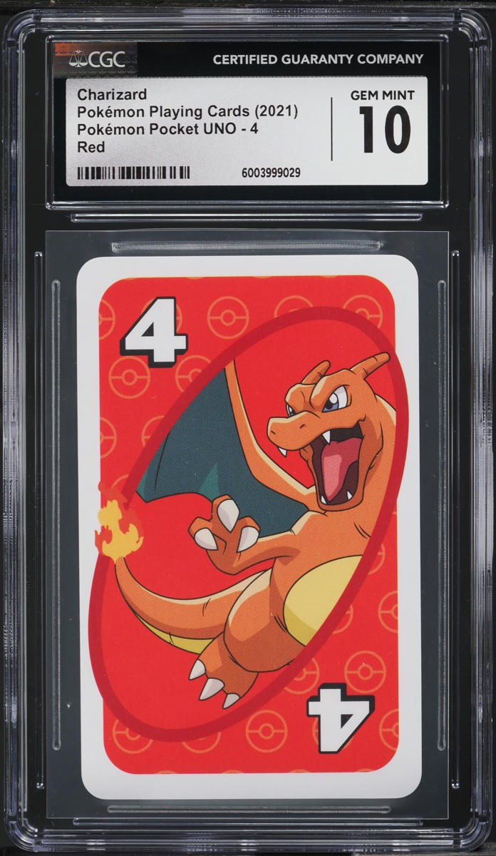 2021 Pokemon Sword & Shield UNO Asia Back Red Charizard #4 CGC 10 GEM ...