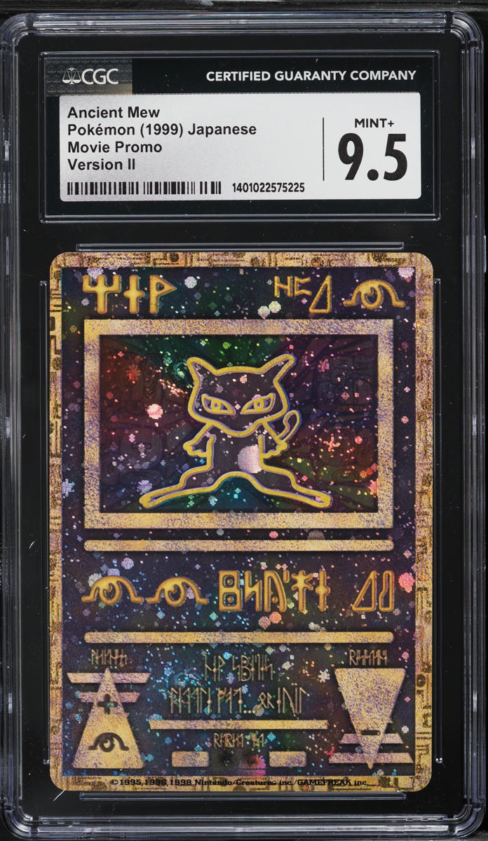 1999 Pokemon Japanese Movie Promo Version II Ancient Mew CGC 9.5 MINT+ ...