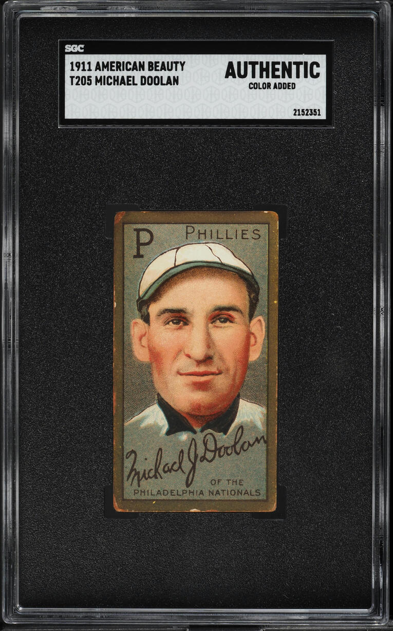 1911 T205 American Beauty Michael Doolan SGC AUTH on Fanatics Collect