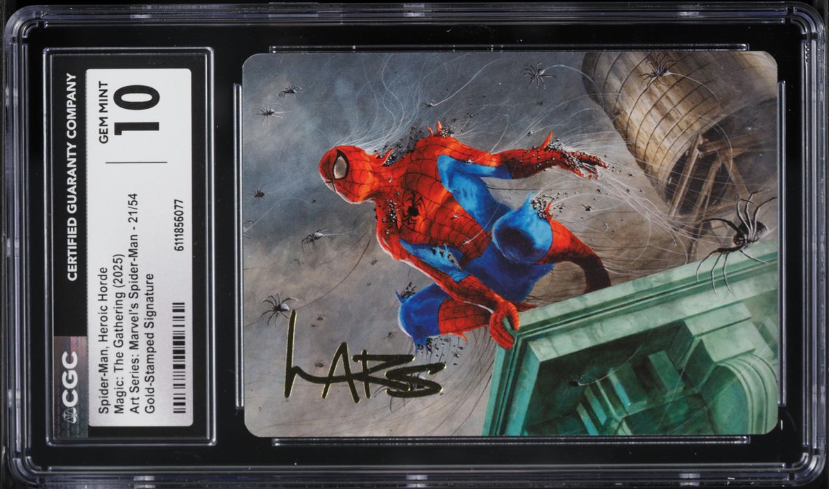 2025 MTG Art Series Marvel's Spider-Man Gold-Stamped Signature Spider ...