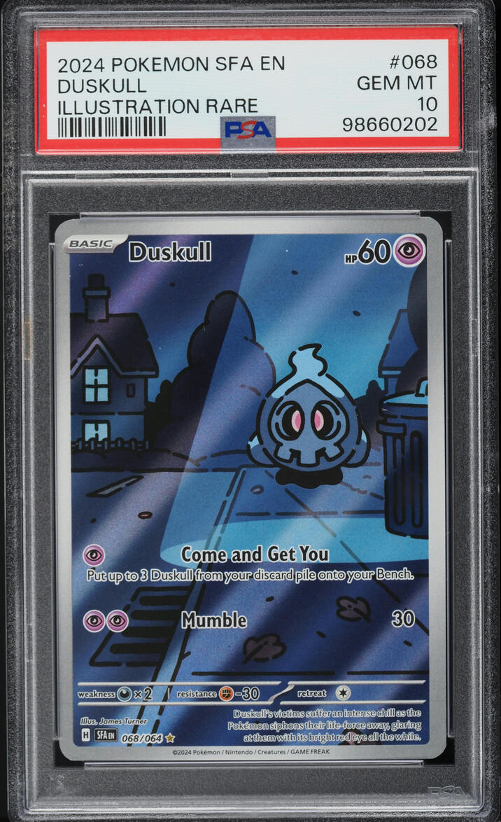 2024 Pokemon SV Shrouded Fable Illustration Rare Duskull #068 PSA 10 ...