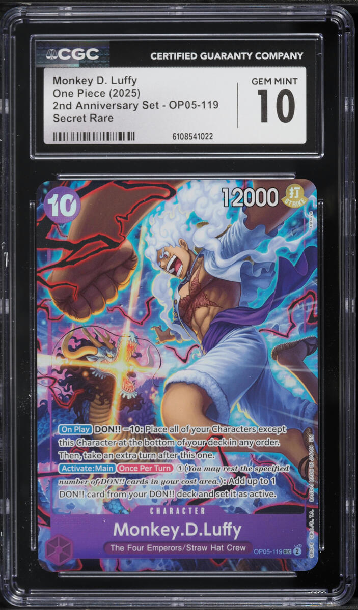 2025 One Piece 2nd Anniversary Set Alt Art Monkey D. Luffy #OP05-119 ...