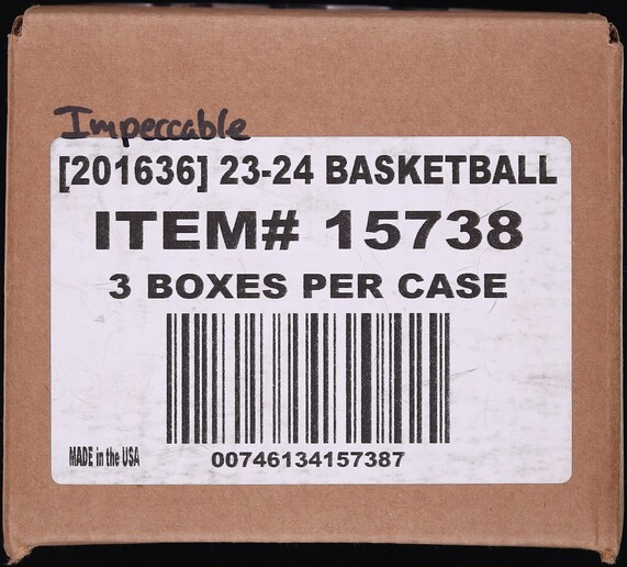 2023 Panini Impeccable Basketball Sealed Hobby Case, 3ct Box on ...