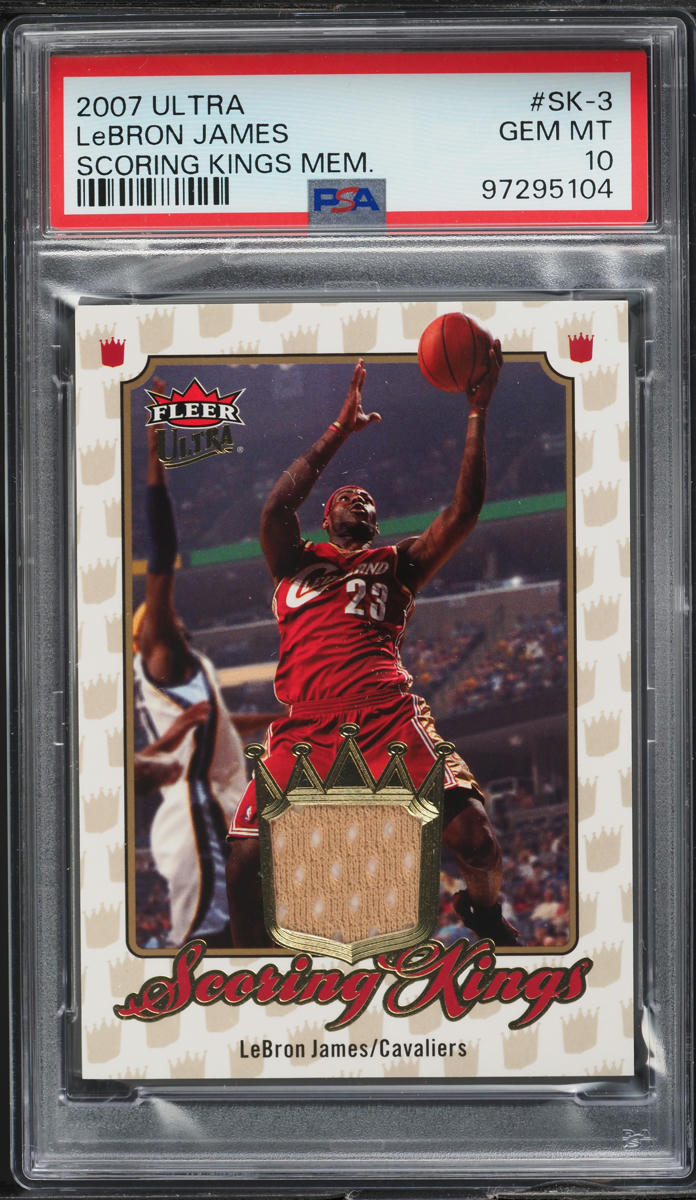 2007 Ultra Scoring Kings LeBron James PATCH #SK-3 PSA 10 GEM MINT on ...