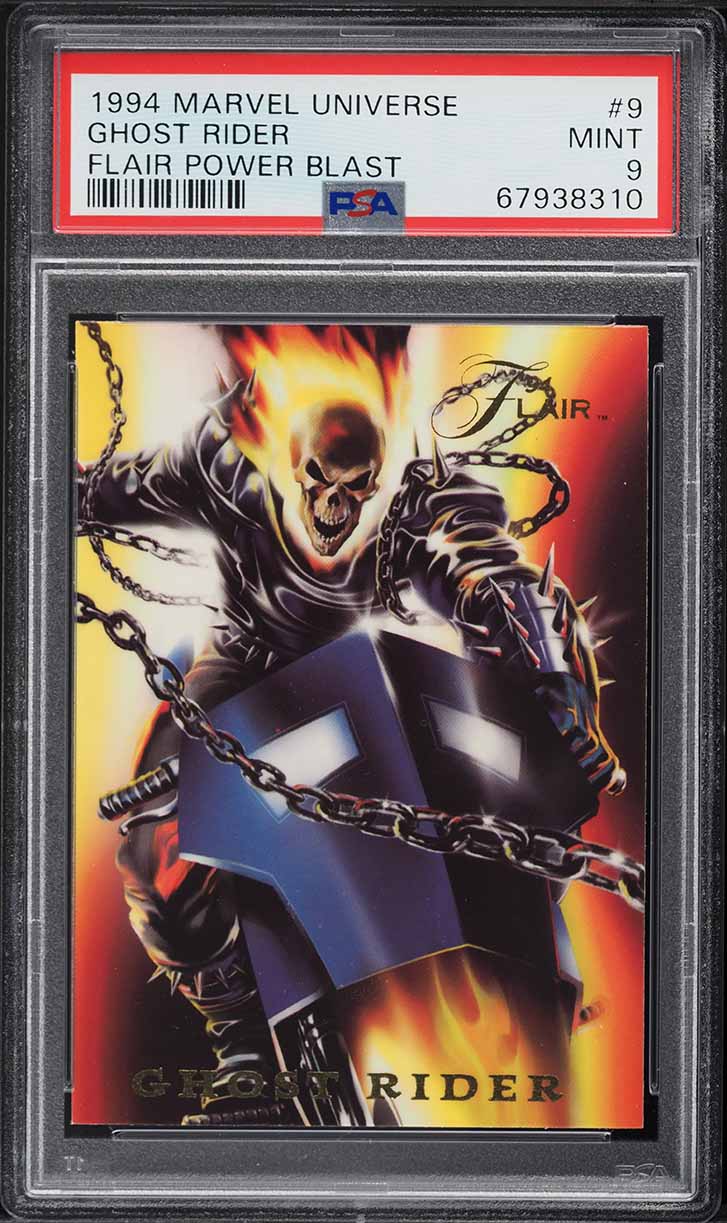 1994 Marvel Universe Power Blast Ghost Rider #9 PSA 9 MINT on Fanatics Collect