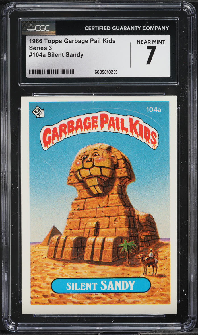 1986 Topps Garbage Pail Kids Series 3 Silent Sandy #104a CGC 7 NRMT on ...