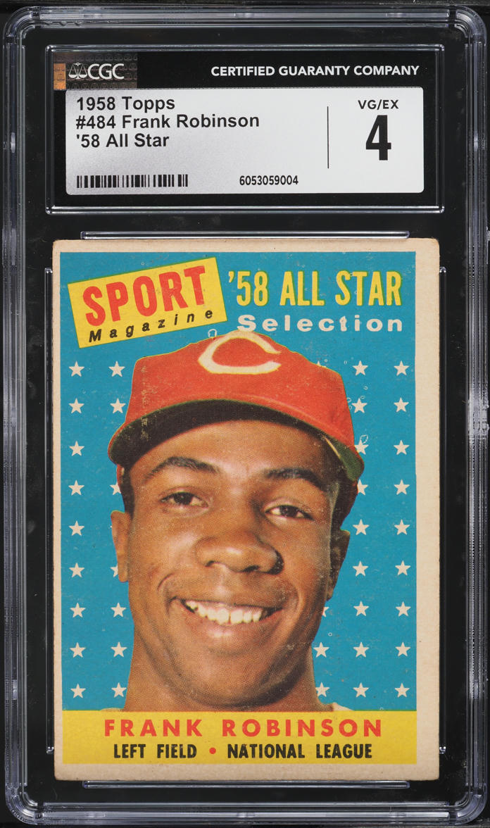 1958 Topps Frank Robinson ALL-STAR #484 CGC 4 VGEX on Fanatics Collect
