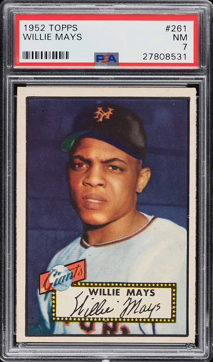 1952 Topps Willie Mays #261 PSA 7 NRMT on Fanatics Collect