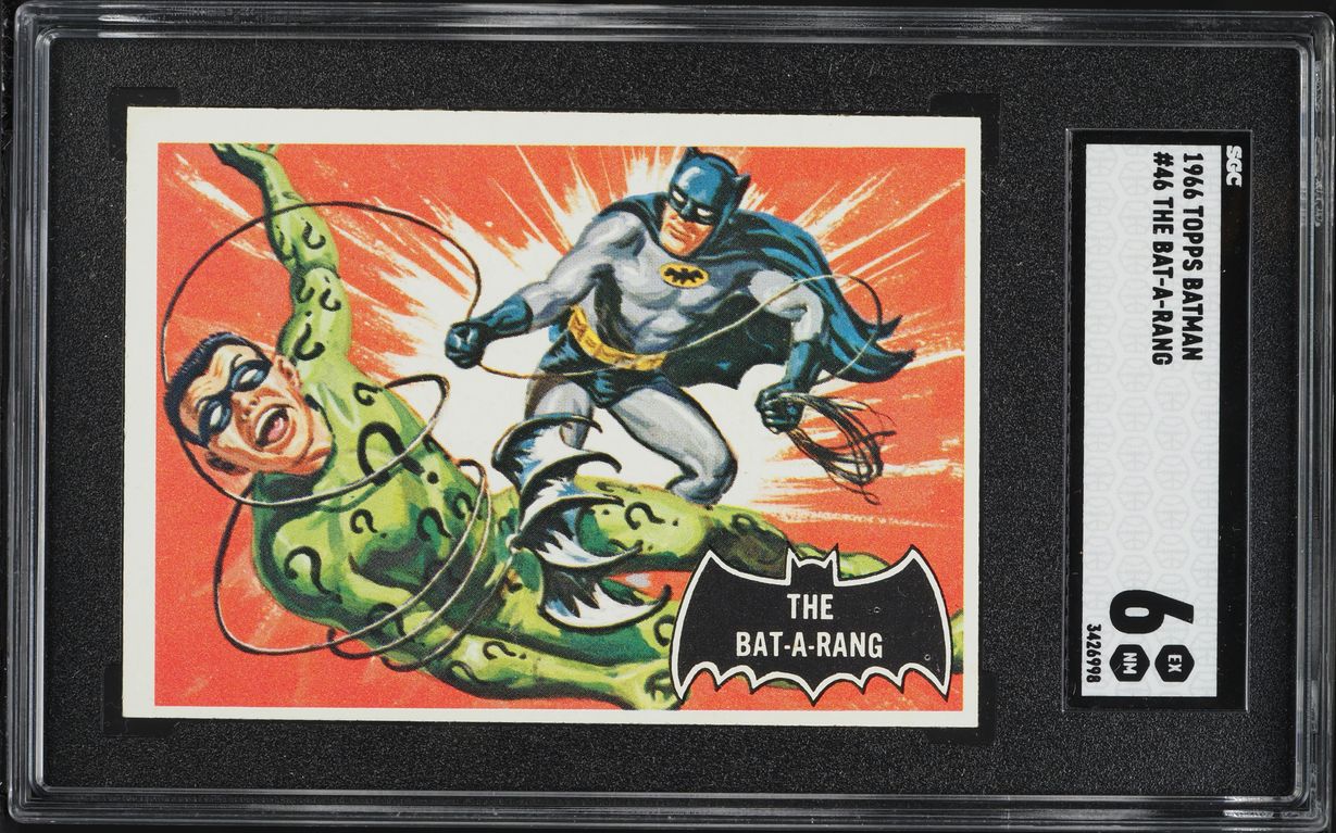 1966 Topps Batman Black Bat The Bat-A-Rang #46 SGC 6 EXMT on Fanatics ...