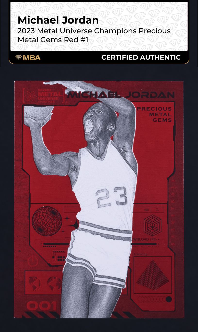 2023 Metal Universe Precious Metal Gems PMG Red Michael Jordan /100 #1 ...