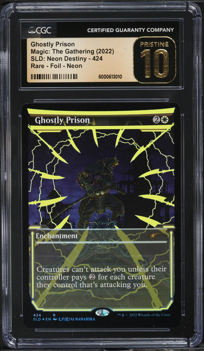 2022 Magic The Gathering Neon Destiny Foil Ghostly Prison #424 CGC 10 ...