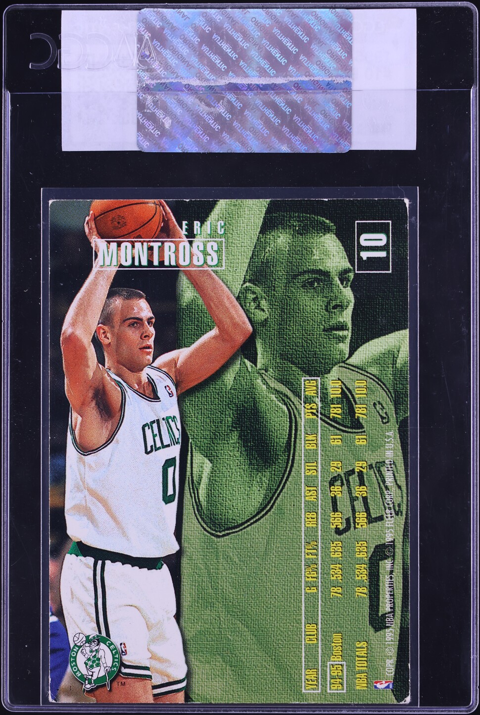1995 Fleer Basketball Eric Montross #10 CGC AUTH on Fanatics Collect