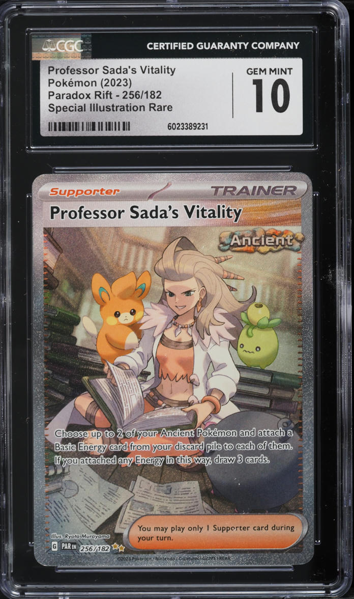 2023 Pokemon SV Paradox Rift SIR Professor Sada's Vitality #256 CGC 10 ...