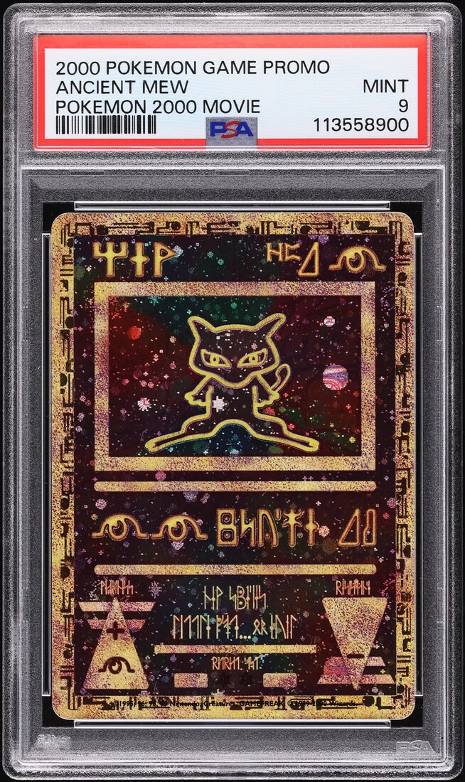 2000 Pokemon Movie Promo Ancient Mew PSA 9 MINT on Fanatics Collect