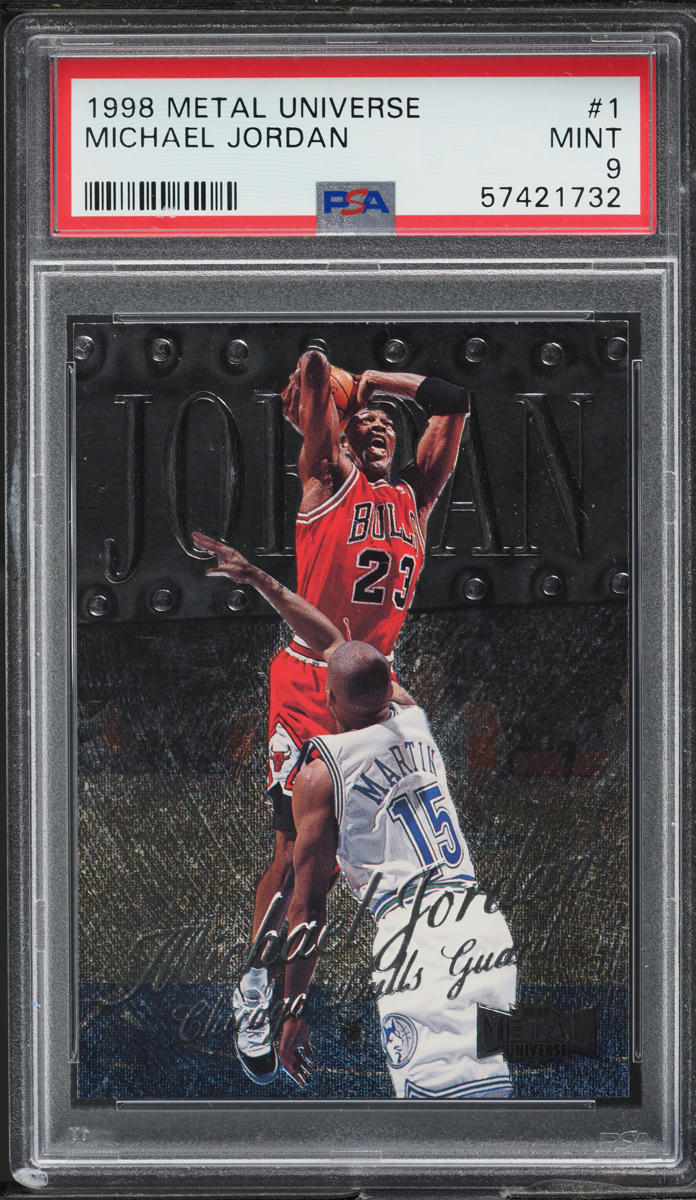 1998 Metal Universe Michael Jordan #1 PSA 9 MINT on Fanatics Collect