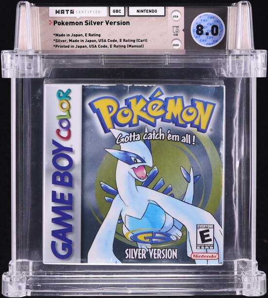 Pokemon Silver Version (Game Boy Color GBC) WATA 8.0 CIB Complete In ...