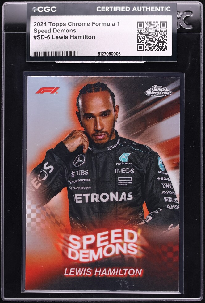 2024 Topps Chrome Formula 1 F1 Speed Demons Lewis Hamilton #SD-6 CGC ...