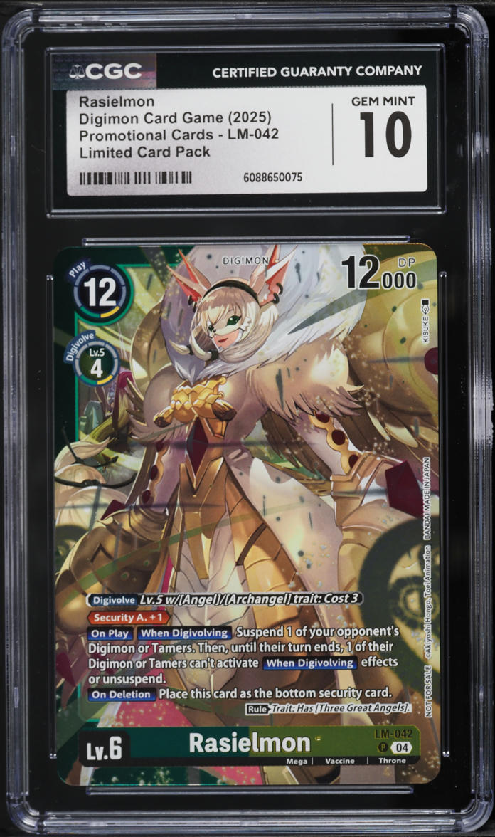 2025 Digimon Promo Limited Card Pack Rasielmon #LM-042 CGC 10 GEM MINT ...