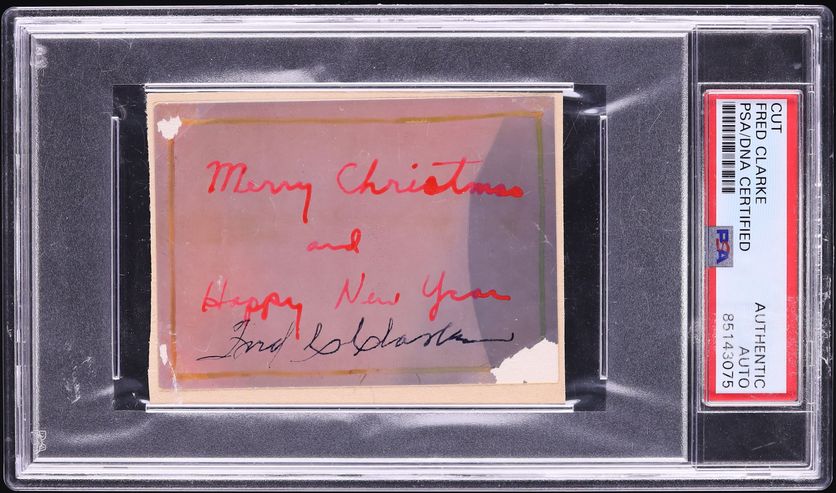 Fred Clarke Signed Autographed Cut AUTO PSA/DNA AUTH on Fanatics Collect