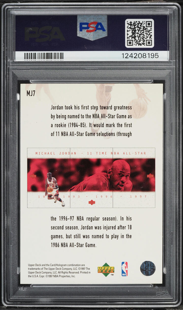 1997 Collector's Choice Japanese Commemorative Michael Jordan #MJ7 PSA ...