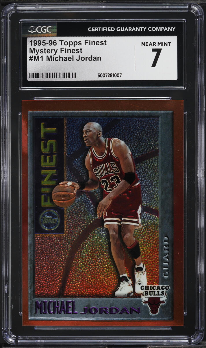 1995 Finest Mystery Michael Jordan #M1 CGC 7 NRMT on Fanatics Collect