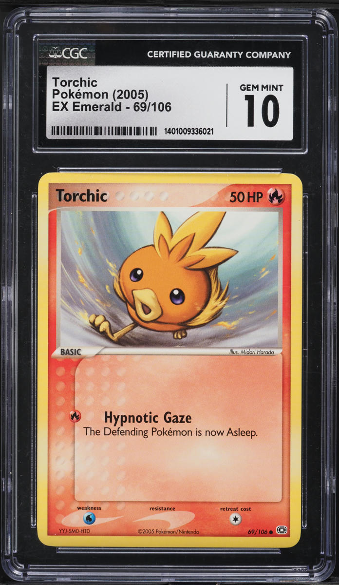 2005 Pokemon EX Emerald Torchic #69 CGC 10 GEM MINT on Fanatics Collect