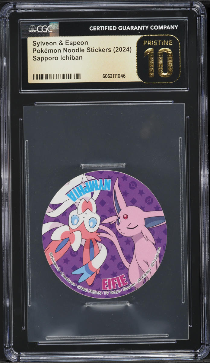 2024 Pokemon Japanese Sapporo Ichiban Noodle Stickers Sylveon & Espeon ...