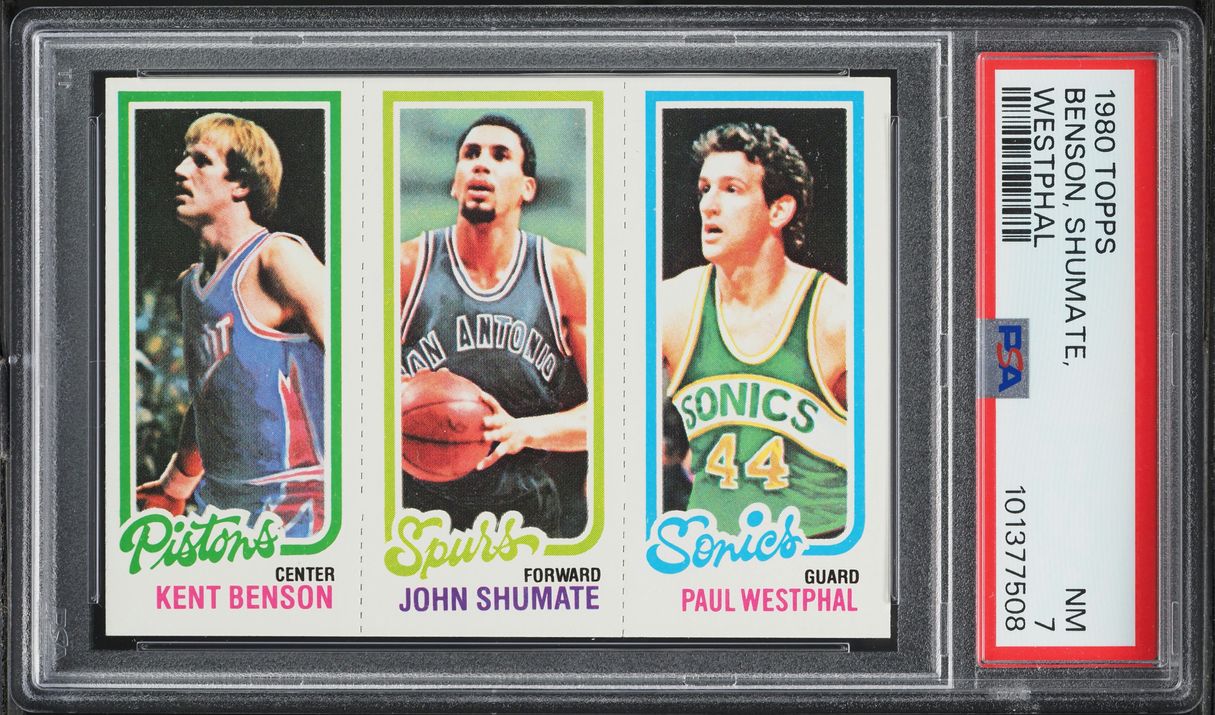1980 Topps Basketball Kent Benson John Shumate Paul Westphal PSA 7 NRMT ...