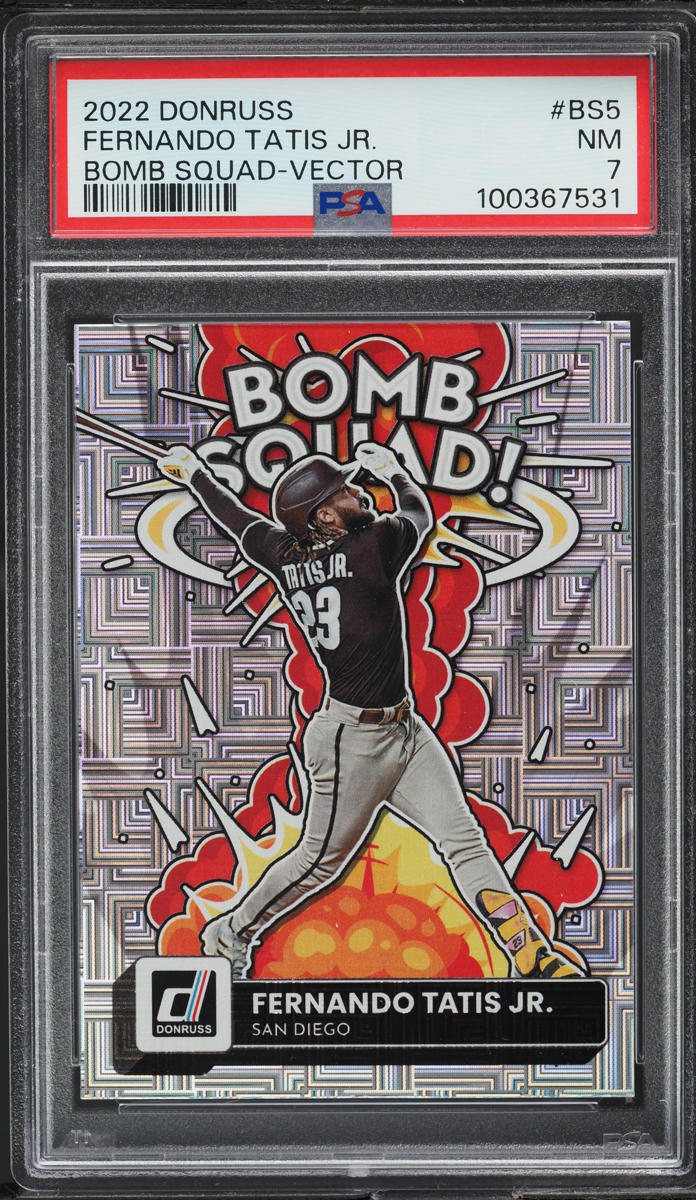 2022 Donruss Bomb Squad Vector Fernando Tatis Jr. #BS5 PSA 7 NRMT on ...