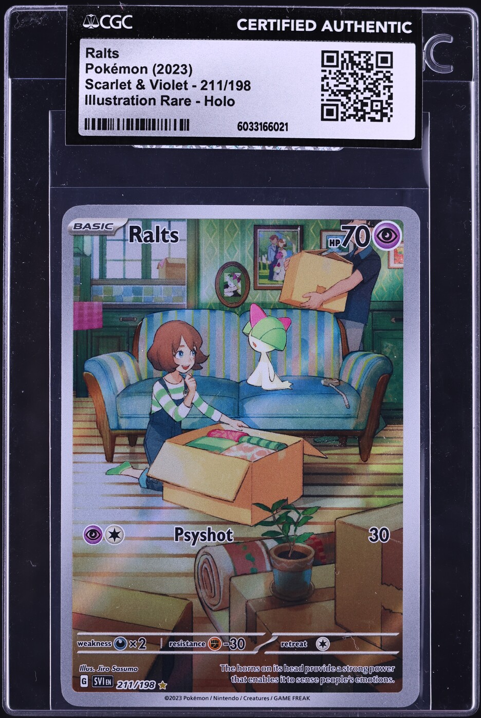 2023 Pokemon Scarlet & Violet IR Ralts #211 CGC AUTH on Fanatics Collect