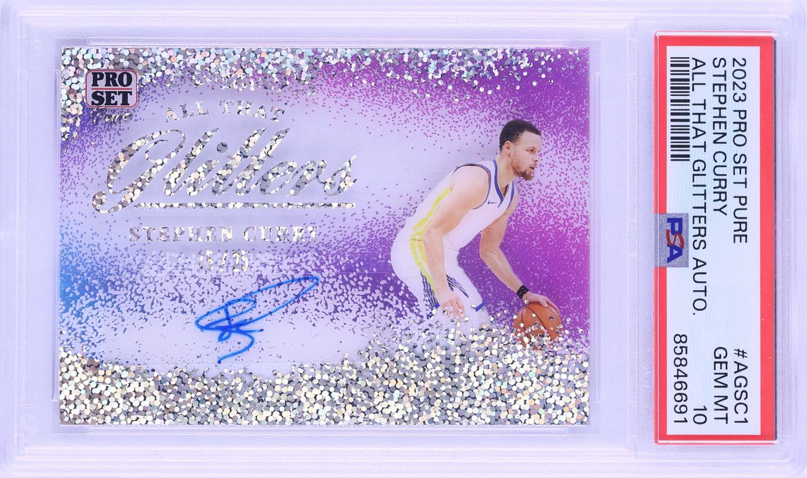 2023 Leaf Pro Set Pure All That Glitters Stephen Curry AUTO /25 #AG-SC1 ...