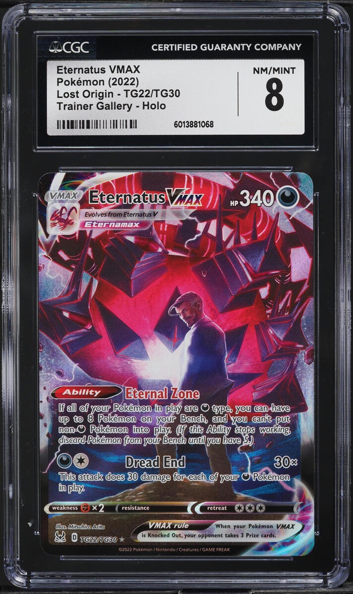 2022 Pokemon SWSH Lost Origin Character Rare Eternatus VMAX #TG22 CGC 8 ...