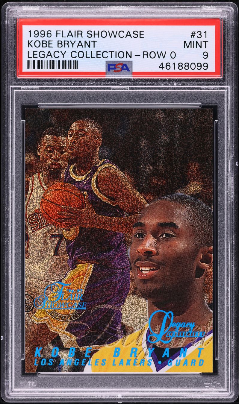 1996 Flair Showcase Legacy Collection Row 0 Kobe Bryant ROOKIE /150 #31 ...