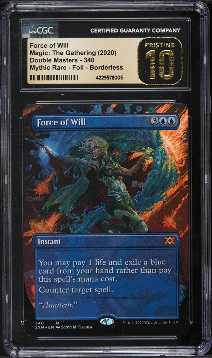 2020 Magic The Gathering Double Masters Mythic Foil Force Of Will #340 CGC 10 on Fanatics Collect