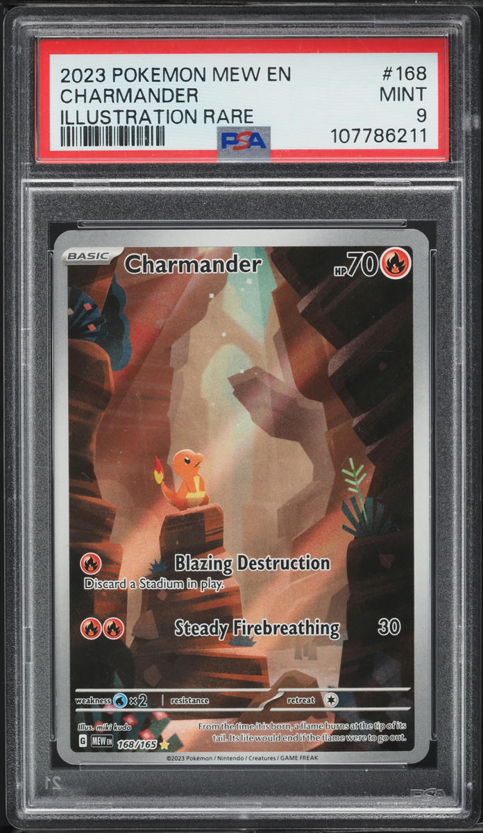 2023 Pokemon Scarlet & Violet 151 IR Charmander #168 PSA 9 MINT on ...