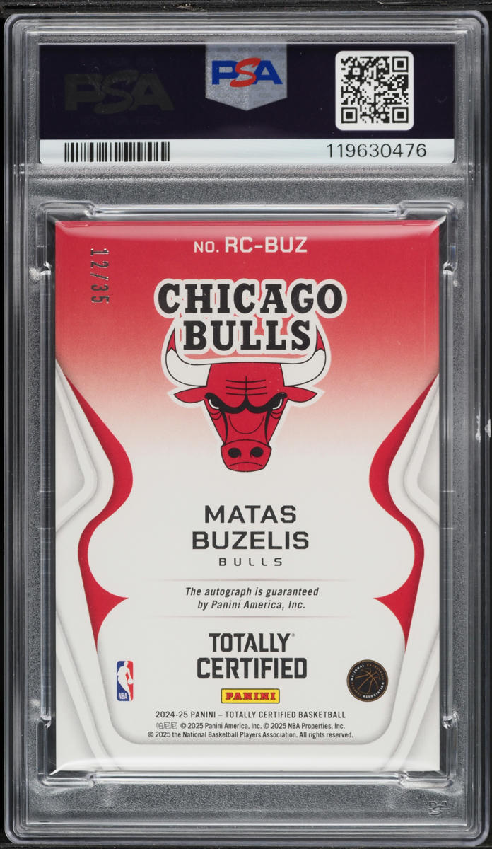 2024 Totally Certified Roll Call Mirror Platinum Blue Matas Buzelis ...