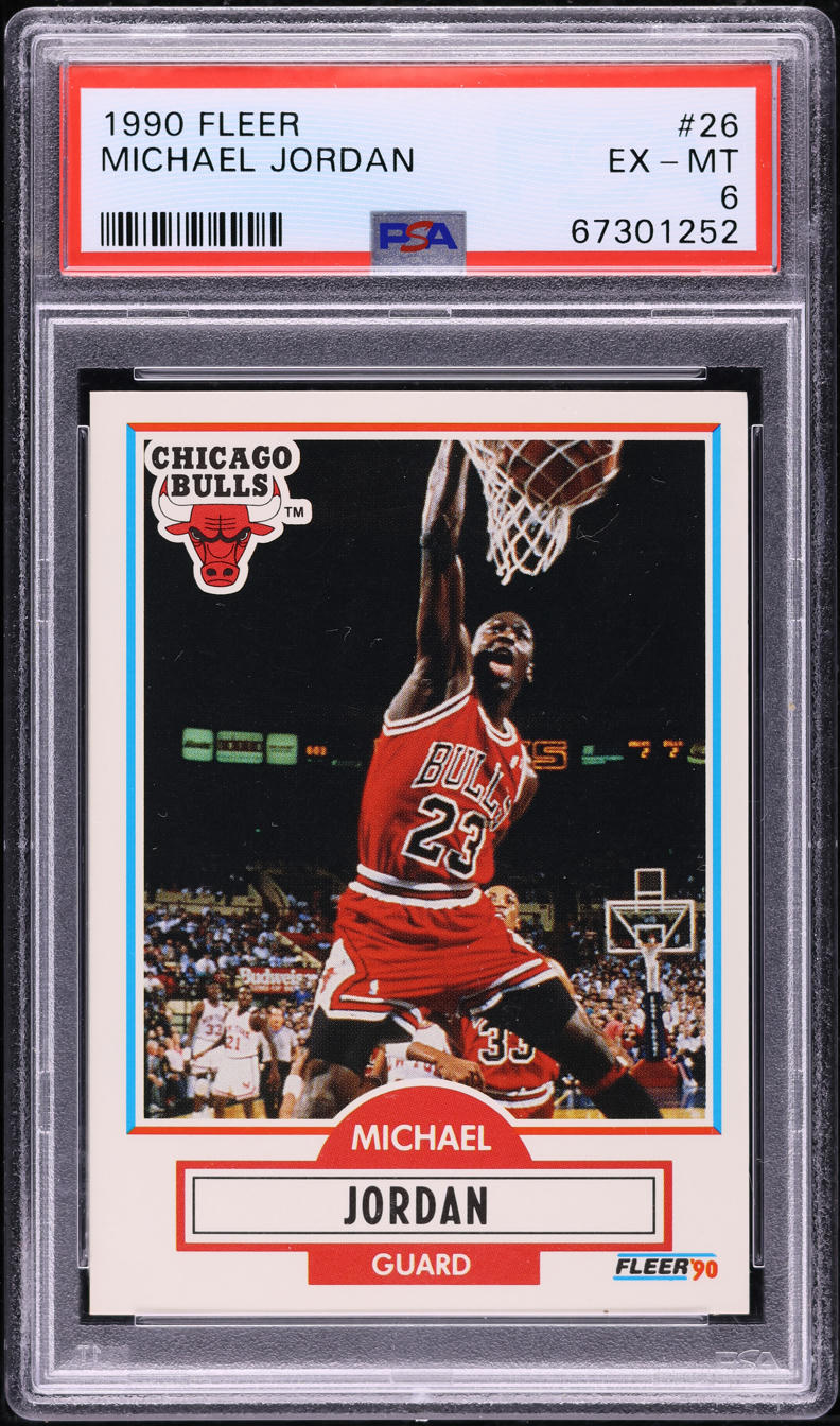 1990 Fleer Basketball Michael Jordan #26 PSA 6 EXMT on Fanatics Collect