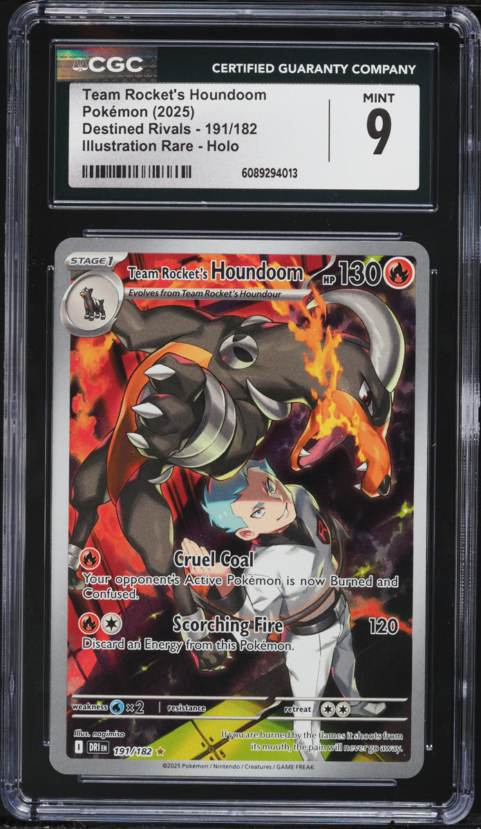 2025 Pokemon Scarlet & Violet Destined Rivals IR Team Rocket's Houndoom #191 CGC 9 MINT on ...