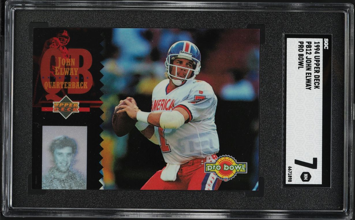1994 Upper Deck Pro Bowl John Elway #PB12 SGC 7 NRMT on Fanatics Collect
