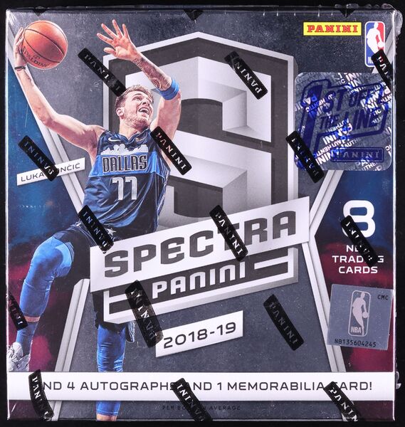 2018 Panini Spectra Basketball FOTL Sealed Hobby Box, Luka Doncic ...