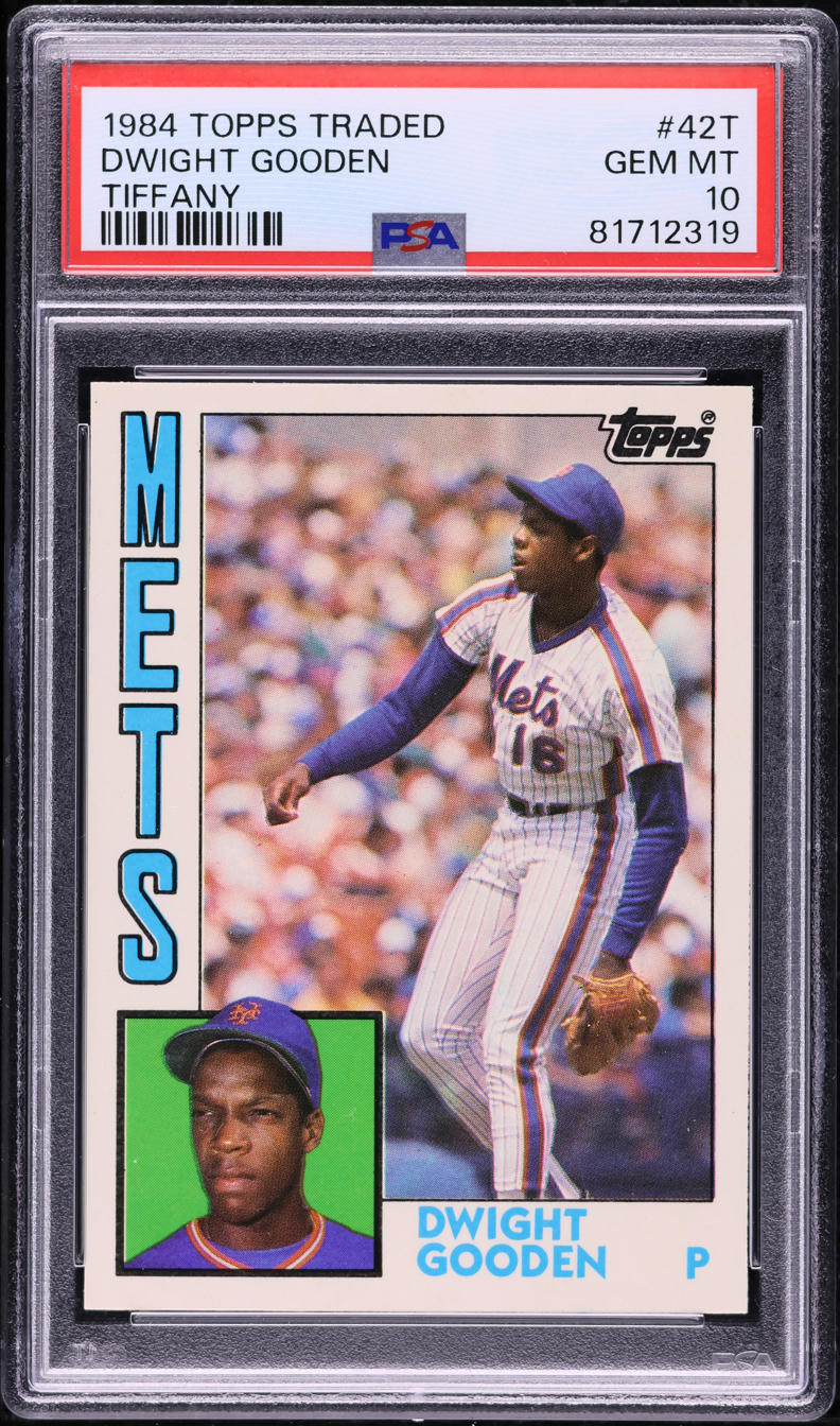 1984 Topps Traded Tiffany Dwight Gooden ROOKIE #42T PSA 10 GEM MINT on ...