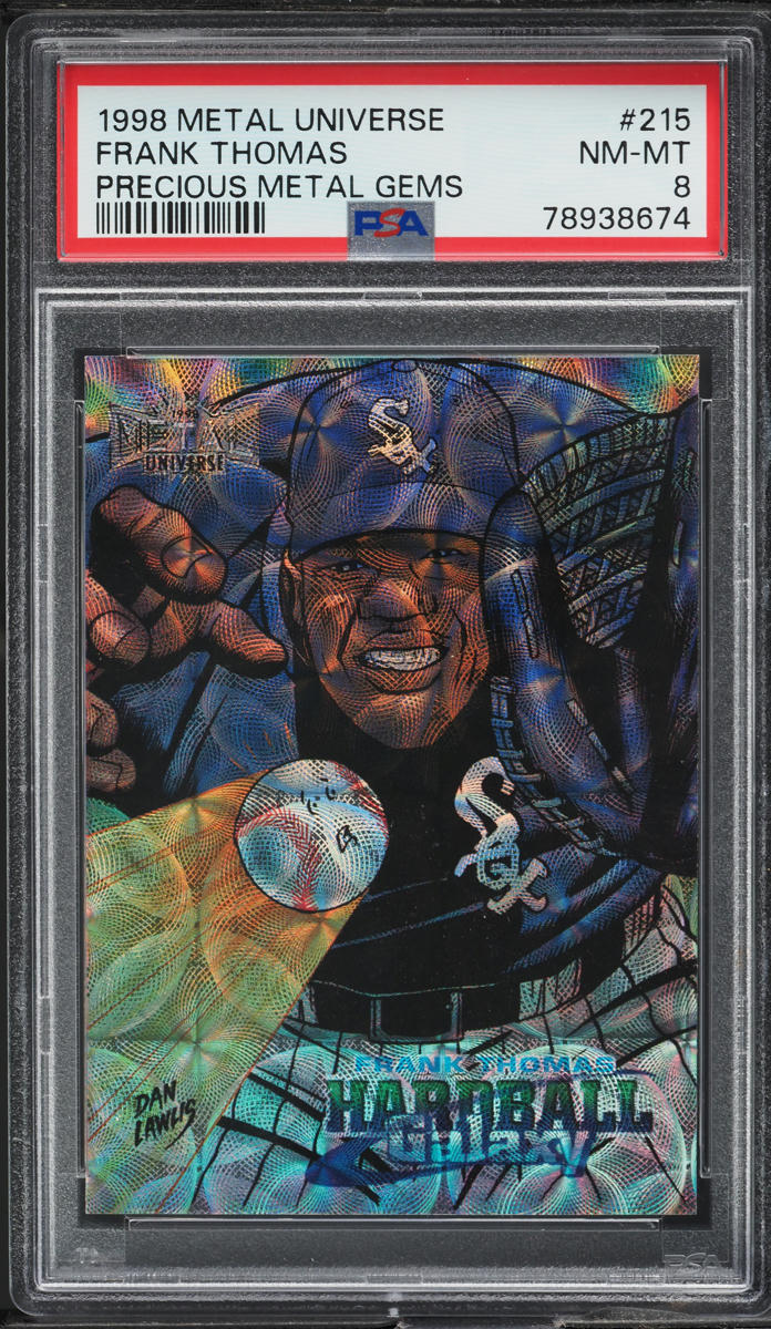 1998 Metal Universe Precious Metal Gems PMG Frank Thomas /50 #215 PSA 8 ...