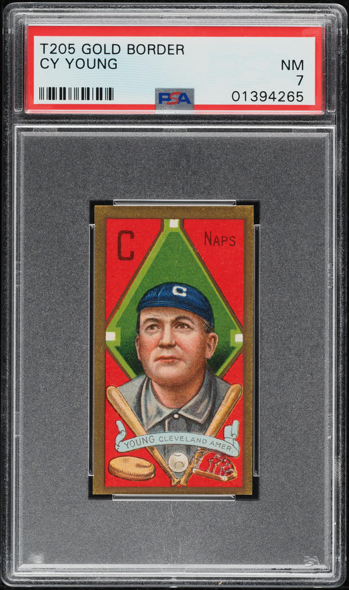 1911 T205 Gold Border Cy Young PSA 7 NRMT on Fanatics Collect