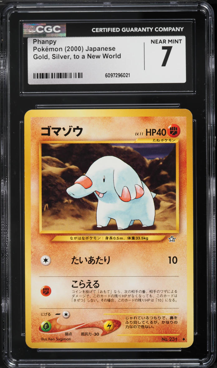 2000 Pokemon Japanese Neo Phanpy #231 CGC 7 NRMT on Fanatics Collect
