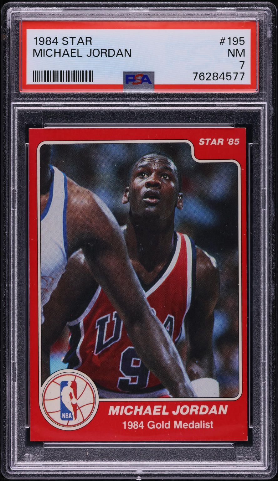 1984 Star Basketball Michael Jordan ROOKIE #195 PSA 7 NRMT on Fanatics ...