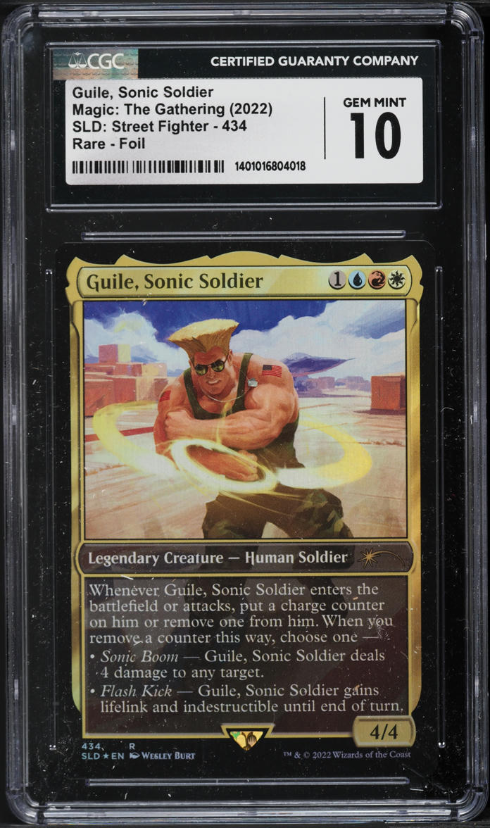 2022 Magic The Gathering MTG SLD Street Fighter Foil Guile, Sonic ...