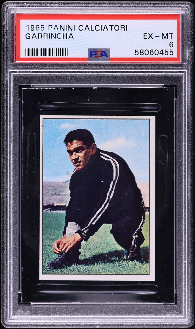 1965 Panini Calciatori Garrincha PSA 6 EXMT on Fanatics Collect